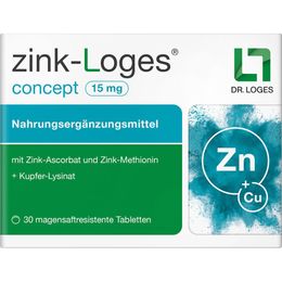 Dr. Loges + Co. GmbH ZINK-LOGES concept 15 mg magensaftres.Tabletten 30 St