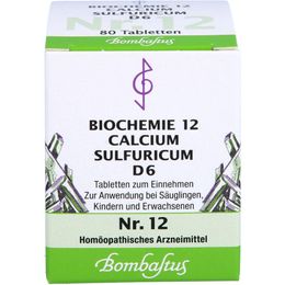 Bombastus Biochemie 12 Calcium sulfuricum D 6 Tabletten 80 St