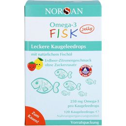 Norsan Omega-3 Fisk Jelly f.Kinder Drag.Vorratspa. 120 St