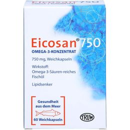 Eicosan 750 Omega-3 Konzentrat Weichkapseln 60 St