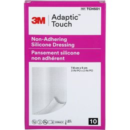 kohlpharma Adaptic Touch 5x7,6 cm nichthaft.Sil.Wundauflage 10 St