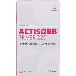 EMRA-MED Arzneimittel GmbH Actisorb 220 Silver 10,5x19 cm steril Kompressen 10 St