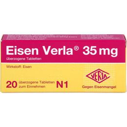 Verla-Pharm Arzneimittel GmbH & Co. KG Eisen Verla 35 mg &uuml;berzogene Tabletten 20 St