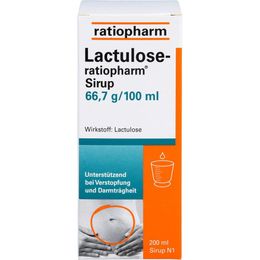 LACTULOSE-ratiopharm Sirup 200 ml
