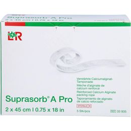 Lohmann & Rauscher Suprasorb A Pro Calciumalginat Tamponade 2x45 cm 5 St