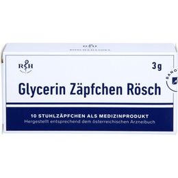 Glycerin Z&auml;pfchen R&ouml;sch 3 g gegen Verstopfung 10 St