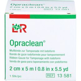 EurimPharm Arzneimittel Opraclean Mullbinde z.Tampon.m.Jodoform 2 cmx5 m 1 St