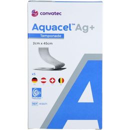 kohlpharma Aquacel Ag+ 2x45 cm Tamponaden 5 St