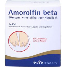 betapharm Amorolfin beta 50 mg/ml wirkstoffhalt.Nagellack 5 ml