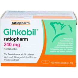 GINKOBIL-ratiopharm 240 mg Filmtabletten 120 St