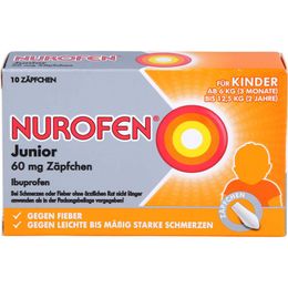 Reckitt Benckiser Deutschland GmbH Nurofen Junior 60 mg Z&auml;pfchen 10 St