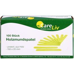 CareLiv Holzmundspatel 15 cm 100 St