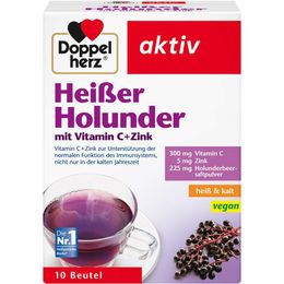 Queisser Doppelherz heißer Holunder m.Vit.C+Zink Granulat 10 St