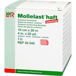 Lohmann & Rauscher Mollelast haft Binden latexfrei 10 cmx20 m rot 1 St