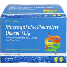 Macrogol plus Elektrolyte Dexcel 13,7 g Ple 50 St