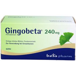 betapharm Gingobeta 240 mg Filmtabletten 60 St