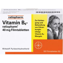 Vitamin B6-ratiopharm 40 mg Filmtabletten 100 St