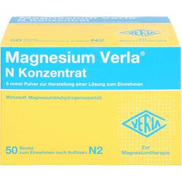 Verla-Pharm Arzneimittel GmbH & Co. KG Magnesium Verla N Konzentrat Plv.z.H.e.L.z.Einn. 50 St