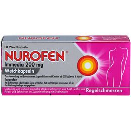 Reckitt Benckiser Deutschland GmbH Nurofen Immedia 200 mg Weichkapseln 10 St