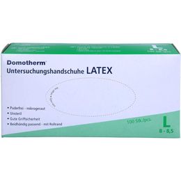 Domotherm Unt.Handschuhe Latex unsteril pf L wei&szlig; 100 St