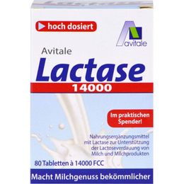Avitale Lactase 14.000 Fcc Tabletten im Spender 80 St