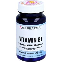 Hecht-Pharma Vitamin B1 100 mg Gph Kapseln 60 St