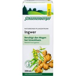 Salus Ingwer Pflanzentrunk Schoenenberger 200 ml