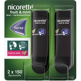 Nicorette Fruit & Mint Spray 1 mg/Spr&uuml;hsto&szlig; Nfc 2 St