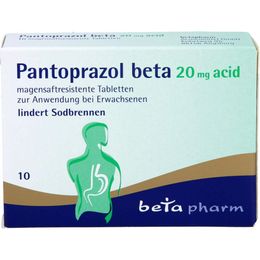 betapharm Pantoprazol beta 20 mg acid magensaftres.Tabletten 10 St