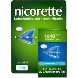 Nicorette freshmint 2 mg Lutschtabletten gepresst 40 St