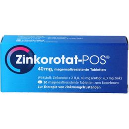 Zinkorotat Pos magensaftresistente Tabletten 20 St