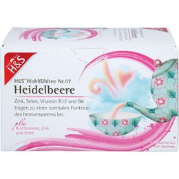 H&S Heidelbeere m.B-Vitaminen Zink und Selen Fbtl. 20X2.5 g