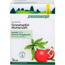 Salus Granatapfel Muttersaft Schoenenberger Heilpfl.S. 3X200 ml