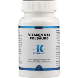 Vitamin B12+FOLS&Auml;URE Klean Labs Kapseln 100 St