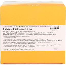 Pascoe Fols&auml;ure Injektopas 5 mg Injektionsl&ouml;sung 100 St