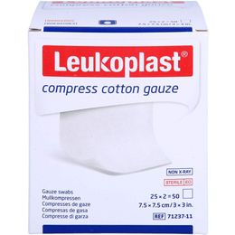 BSN Leukoplast compress Cotton Gauze 7,5x7,5cm ste.12f 25X2 St