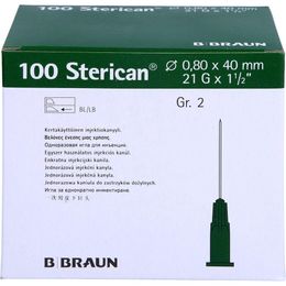 1001 Artikel Medical Sterican Kan&uuml;len Luer-Lok 0,80x40 mm Gr.2 gr&uuml;n 100 St