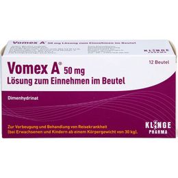 Vomex A 50 mg Lsg.z.Einnehmen im Beutel 12 St