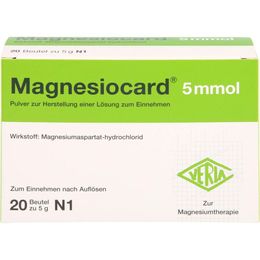 Verla-Pharm Arzneimittel GmbH & Co. KG Magnesiocard 5 mmol Plv.z.Her.e.Lsg.z.Einnehmen 20 St