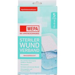 WEPA Wundverband wasserdicht 8x15 cm steril 5 St