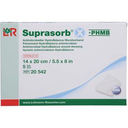 Lohmann & Rauscher Suprasorb X+PHMB HydroBalance Wundverb.14x20 cm 5 St