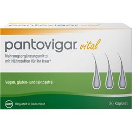 Pantovigar vital Kapseln mit N&auml;hrstoffen f&uuml;r Haare 30 St