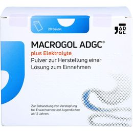 Macrogol Adgc plus Elektrolyte Plv.z.H.e.L.z.Einn. 20 St