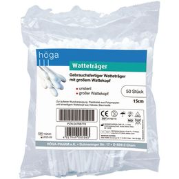 Wattetr&auml;ger 15 cm m.gro&szlig;en Wattekopf 50 St