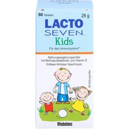Lacto Seven Kids Erdbeer-Himbeer-Geschmack Tabl. 50 St