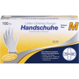 PARAM Handschuhe Einmal Latex puderfrei M 100 St