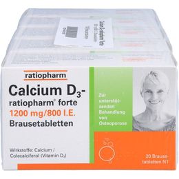 Calcium D3-ratiopharm forte Brausetabletten 100 St
