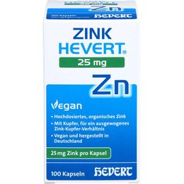 Zink Hevert 25 mg Kapseln 100 St