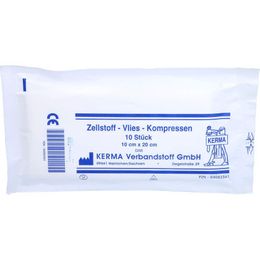 Zellstoff Vlies Kompressen unsteril 10x20 cm 10 St