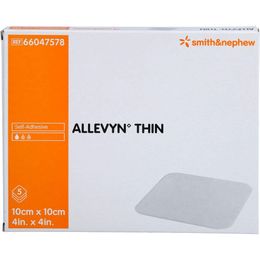 Allevyn Thin 10x10 cm d&uuml;nne Wundauflage 5 St